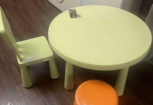 Стол и стулья IKEA маммут
