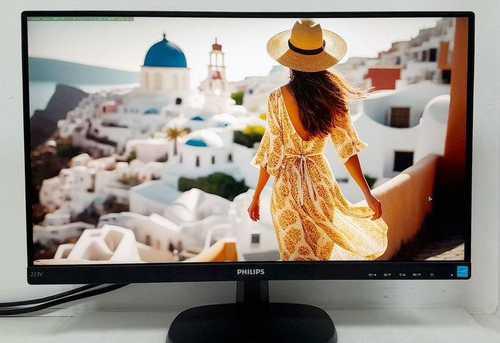 Монитор 21,5", Philips 223V7QSB, FullHD