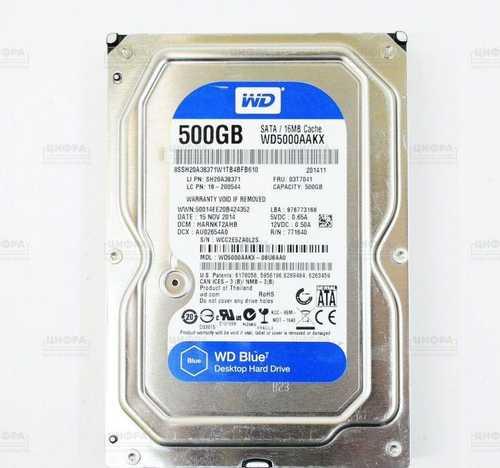 3.5 SATA HDD 500GB Western Digital WD5000aakx