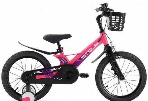 Детский велосипед stels 16" Flash KR розовый (2024