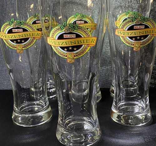 Набор пивных бокалов weizenbier оригинал винтаж