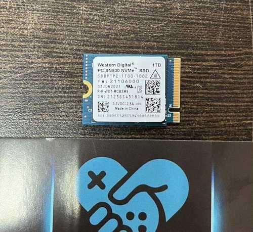 Новый SSD 1tb 2230 M2 NVMe WD SN530 1000gb M.2
