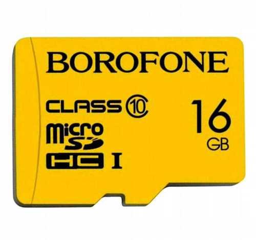 Карта памяти micro SD 16GB borofone class 10 без