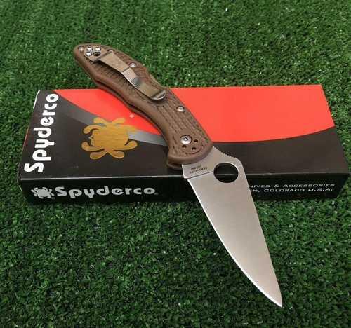 Складной нож Spyderco Delica коричневый