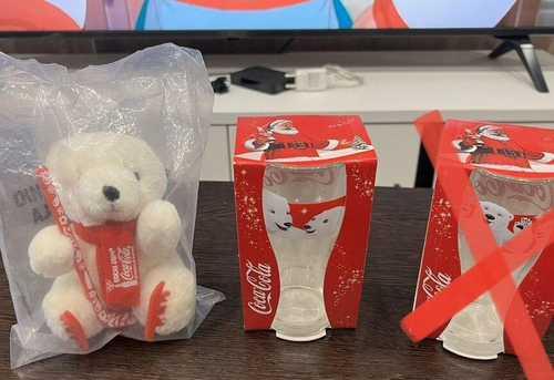 Coca-Cola Мишка и стаканы