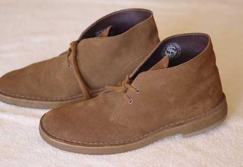 Новые дезерты Clarks нат.замша,р.41 каучук подошва