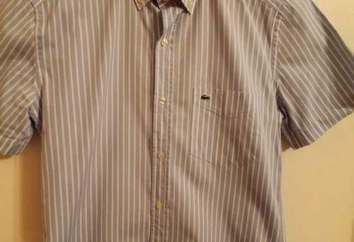 Рубашка Lacoste с кор. рукавом, ворот 39,slim fit