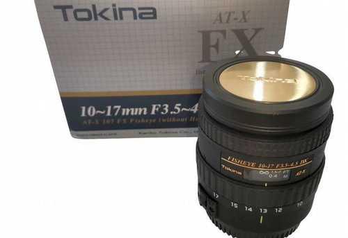 Tokina AF 10-17mm f/3.5-4.5 Fisheye Canon EF-S