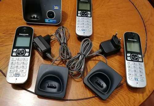 Телефон Panasonic-dect KX-TG6811,комплект 3 трубки