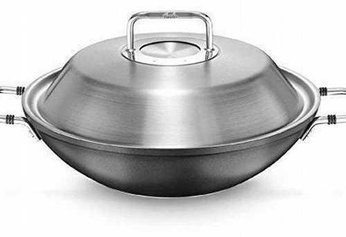 Сковорода-вок с металлической крышкой 31см Fissler