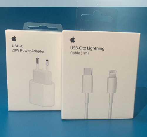 USB Power Adapter 20W и USB-C Lightning Cable