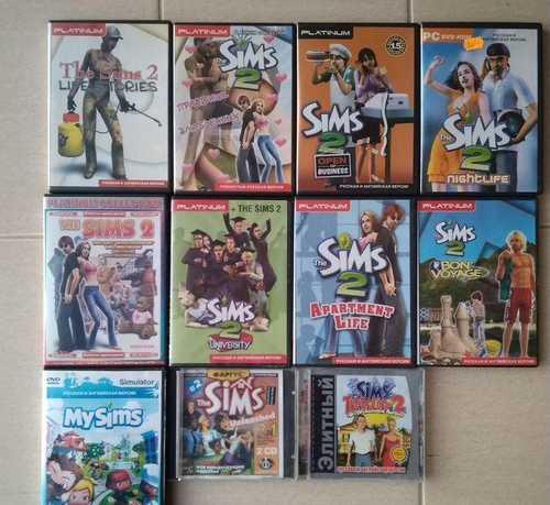 DVD диски PC для фанатов "Sims 2"