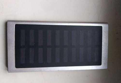 Powerbank внешний аккумулятор с солнечной батареей