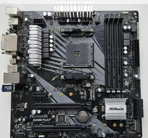 Материнская плата Asrock b450m pro4 f