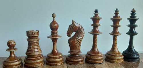 Старые деревянные шахматы СССР утяжеленные