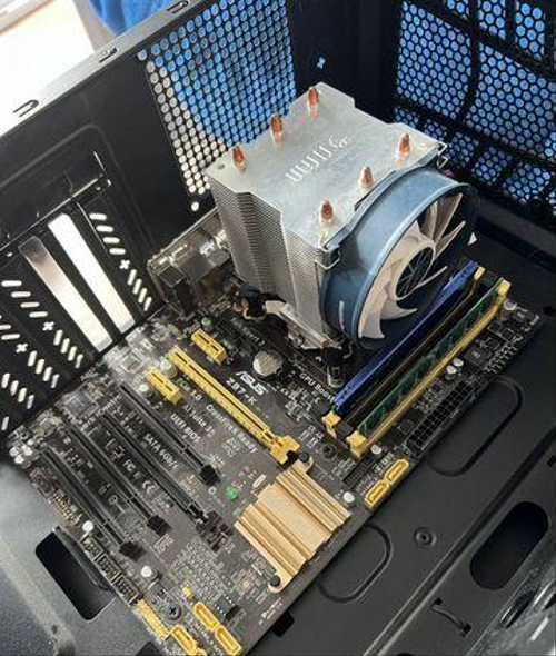 Плата asus LGA1150 Z87-K + i5-4690 + DDR3 16гб