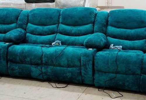 Шестиместный диван "buen" с реклайнерами