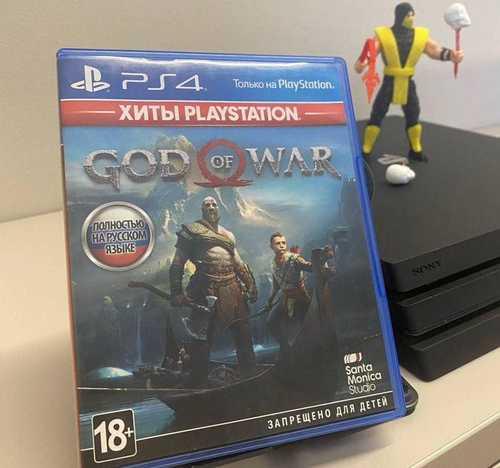 Диск God Of War на PS 4 (полностью на русском)