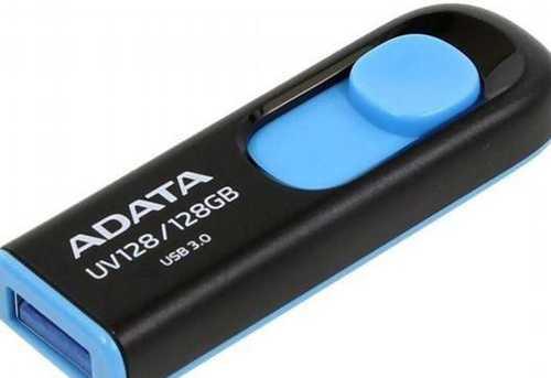 Флешка USB 128Gb (USB 3.0) A-Data AUV128 Blue
