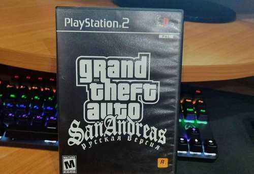 Игра диск PS2 GTA San Andreas