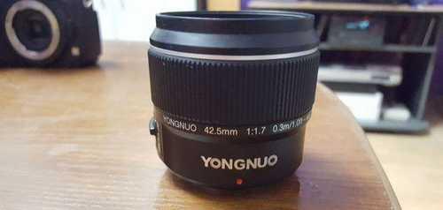 Yongnuo 42.5mm f:1,7 micro 4/3