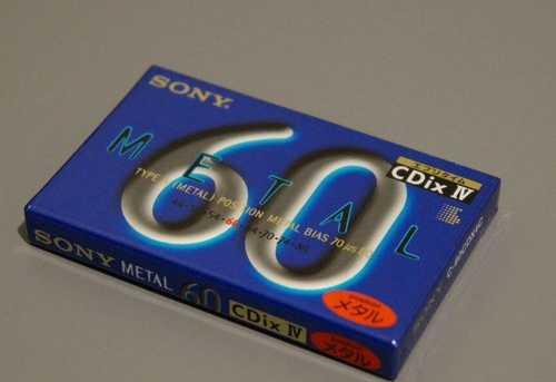 Аудиокассеты Sony CDix 60 Type IV (Metal) новая