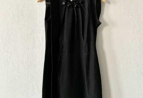 Офисное платье, серого-черных тонов, размер 42-44