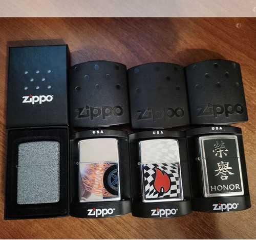 Зажигалка Zippo оригинал 4 шт