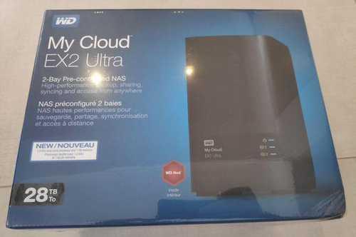 Сетевое хранилище NAS WD MyCloud EX2 Ultra 28Tb