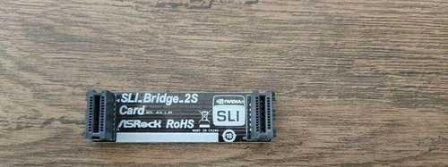 Мост объединения видеокарт SLI asrock 2S