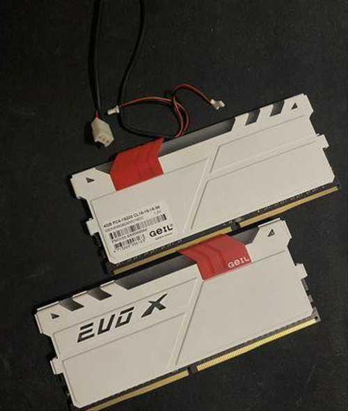 Оперативная память ddr4 Geil EVO X 2x4gb 2400MHz