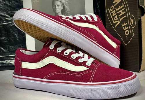 Кеды мужские vans красные