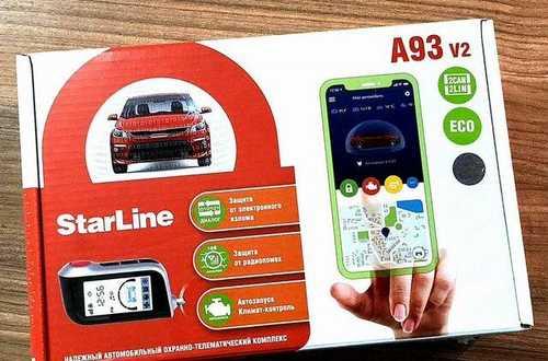Сигнализация Starline A93 V2 2canlin ECO