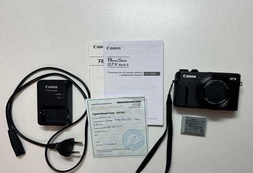 Компактный фотоаппарат canon powershot G7X mark II