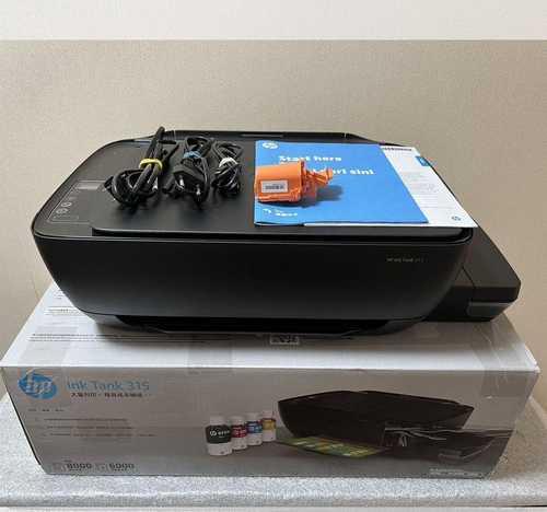 Цветное Мфу струйное HP Ink Tank 315 снпч
