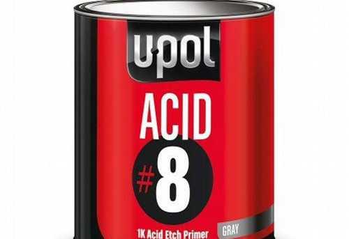 Грунт протравливающий U-POL acid#8, серый, 1 л