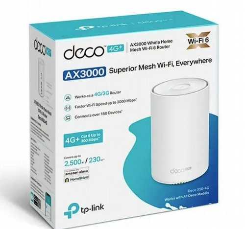 Wifi роутер с 4G+ TP-Link Deco X50-4G