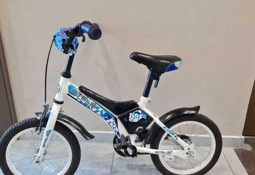 Детский велосипед stels Jet 14 синий