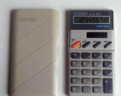 Раритетный калькулятор Citizen ELS-302
