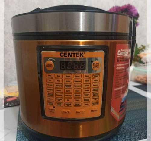 Мультиварка centek CT-1495, черный/золото