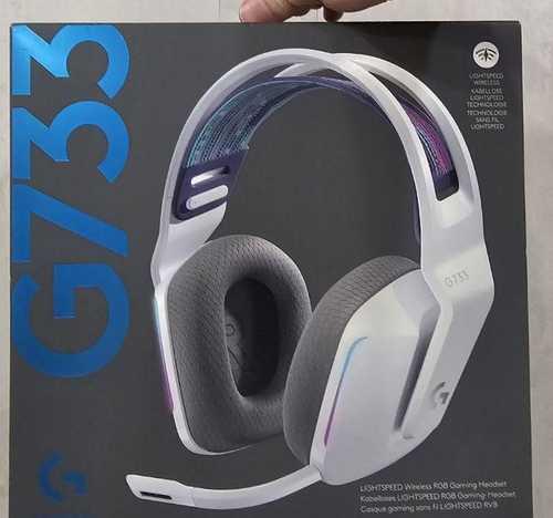 Игровые наушники logitech g733 white новые