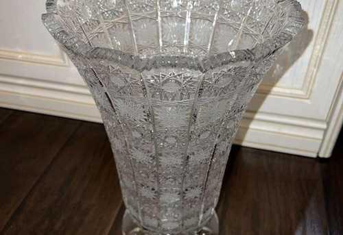 Хрустальная ваза богемия