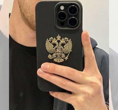 Чехол с гербом для iPhone 15 pro max