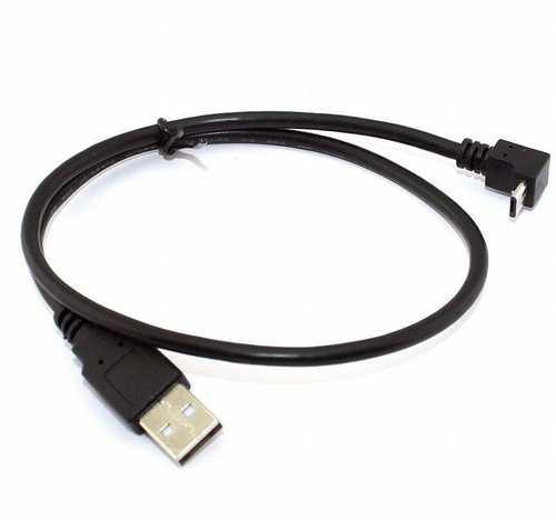 Кабель USB Type A на Micro USB угол вверх 0,5 м