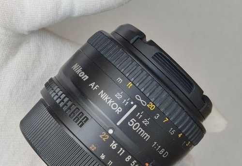 Nikon 50mm f/1.8D AF Nikkor Никон 50мм 1,8 Д 50