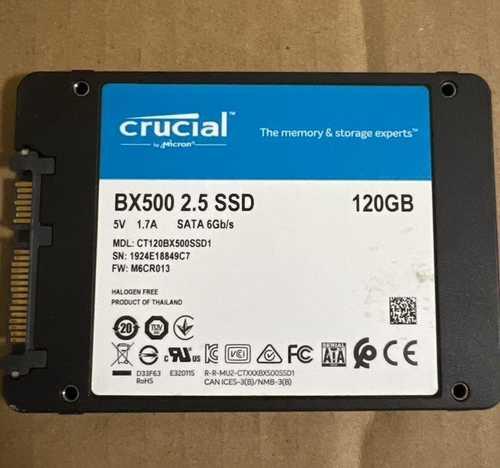 Ssd crucial bx500 2.5 120gb