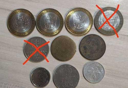 Монеты России, СССР, Чехословакии, Швеции, Украины