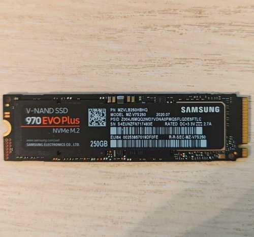 Ssd Samsung 250gb, жёсткий диск