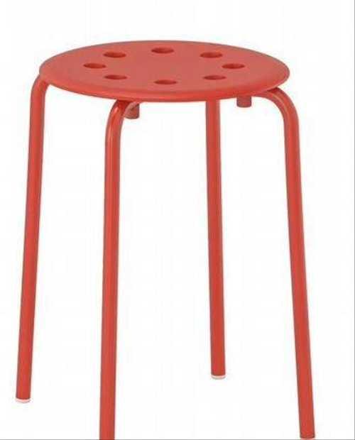 Табурет IKEA мариус красный