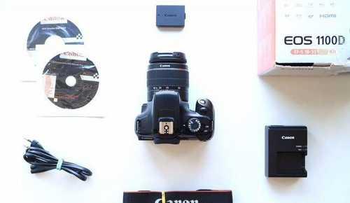 Фотоаппарат Canon 1100d (пробег 12500) + объектив